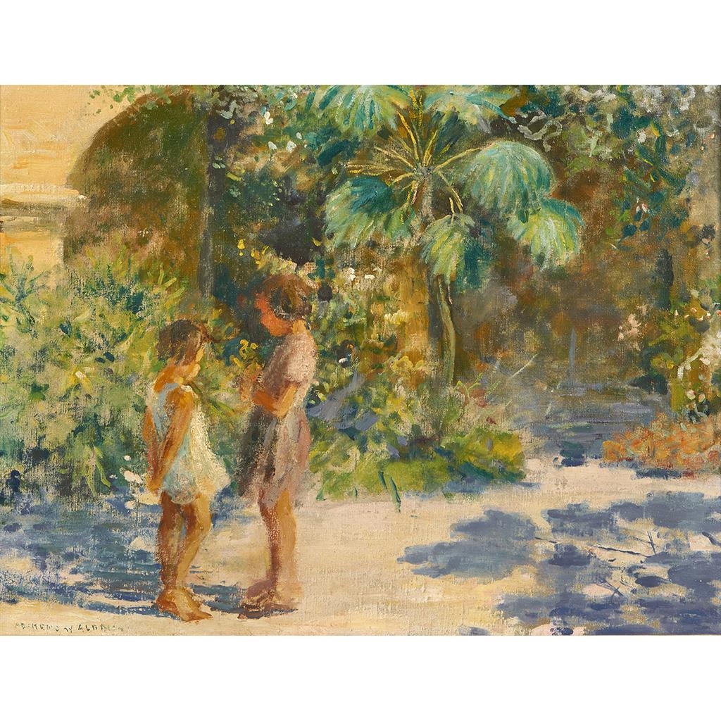 Adam Emory Albright | Children on Sandy Beach | MutualArt