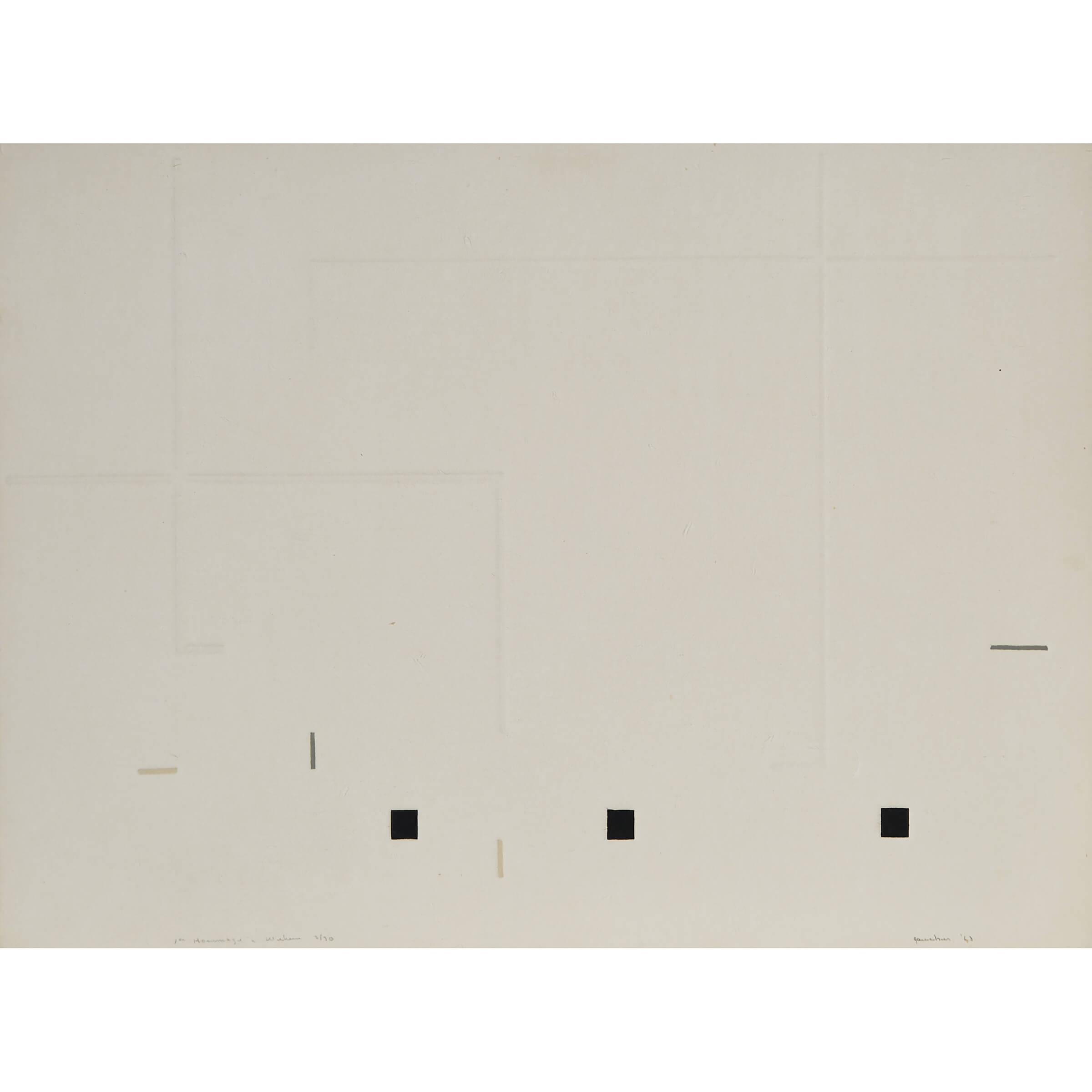 Yves Gaucher | 1ER Hommage A Webern (1963) | MutualArt