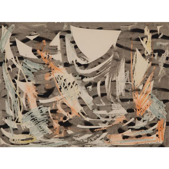 Alexandra Luke | Untitled Composition (1957) | MutualArt