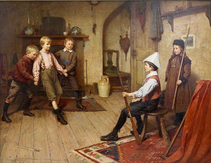 Harry Brooker | Children at Play (1903) | MutualArt