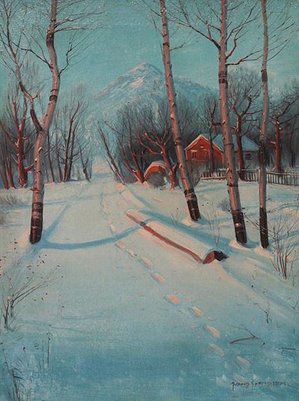 Svend Rasmussen Svendsen | A Snowy Landscape (1928) | MutualArt