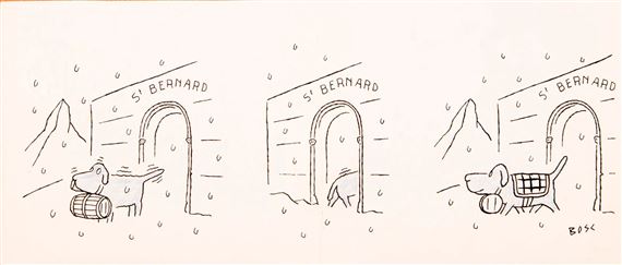Jean Bosc | Le Saint-Bernard frileux | MutualArt