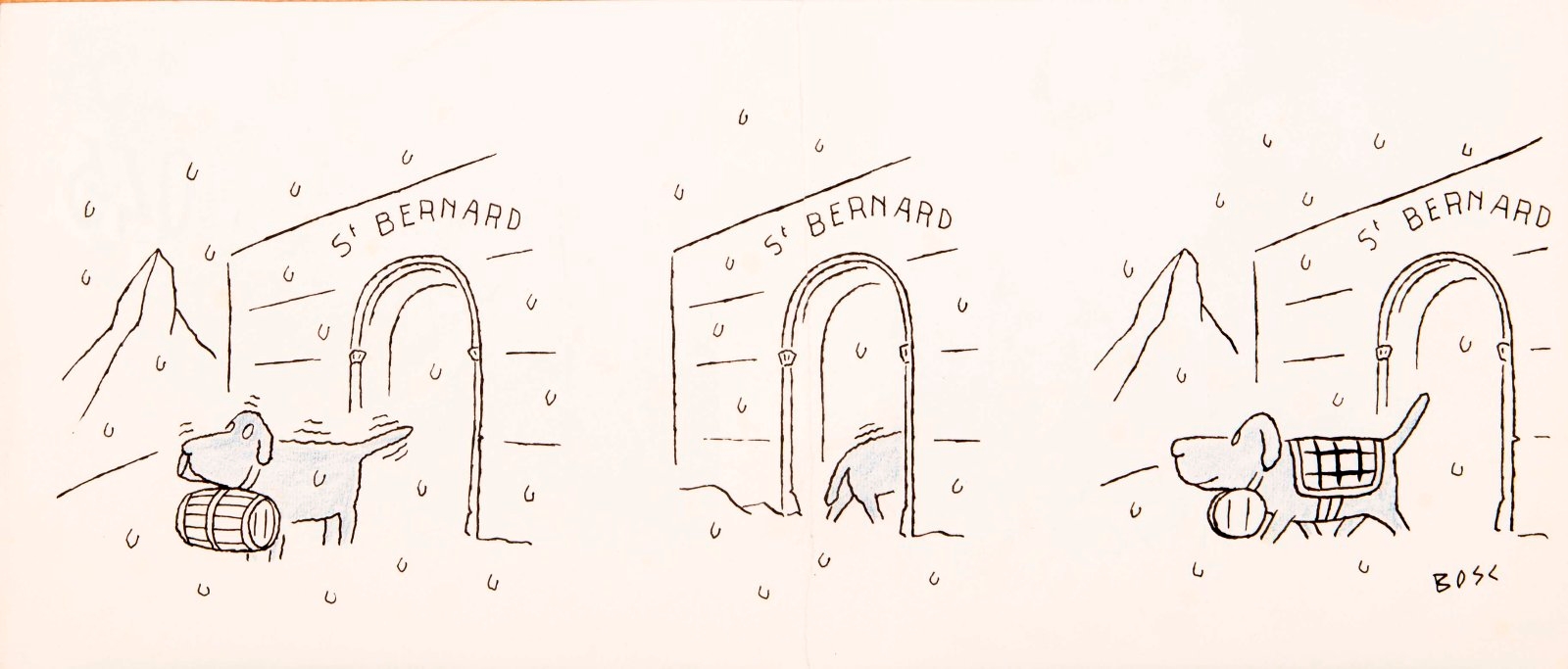 Jean Bosc | Le Saint-Bernard frileux | MutualArt