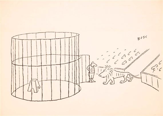 Jean Bosc | L’arrivée dans la cage | MutualArt