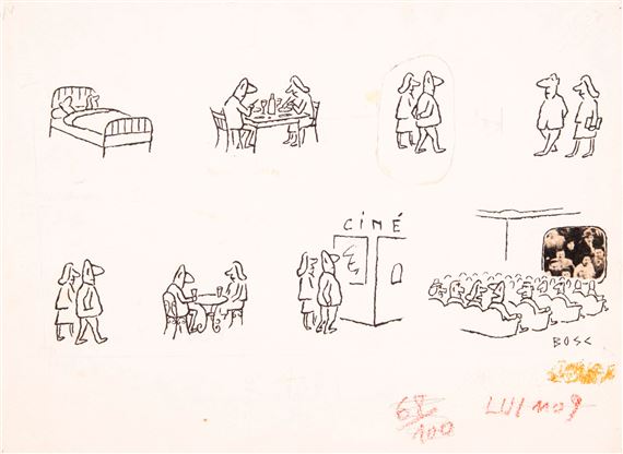 Jean Bosc | Le couple silencieux jusqu’au ciné | MutualArt