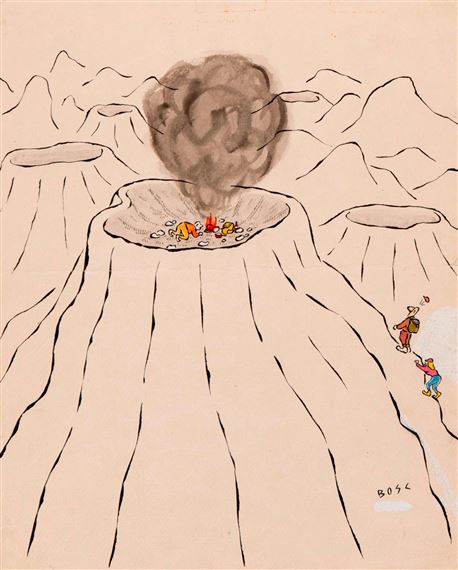 Jean Bosc | La fumée dans le volcan (1967) | MutualArt