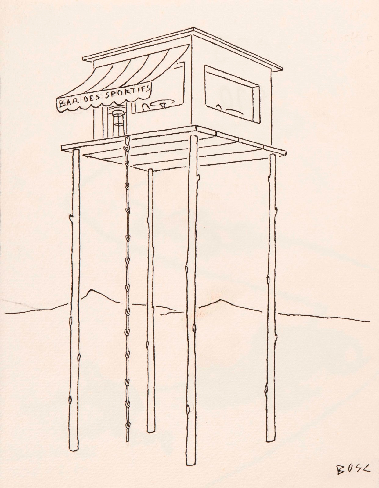Jean Bosc | Bar des sportifs (1957) | MutualArt