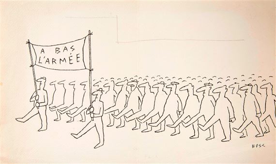 Jean Bosc | A bas l’armée | MutualArt