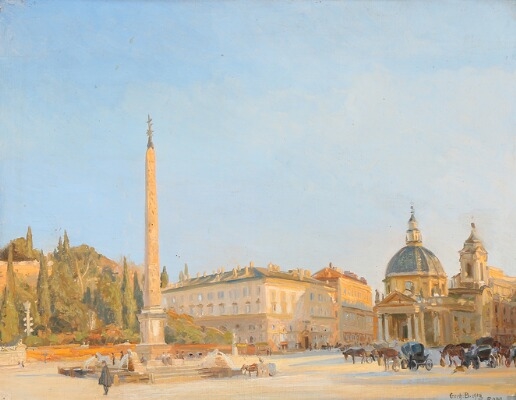 Blom Gerhard | From Piazza del Popolo in Rome | MutualArt