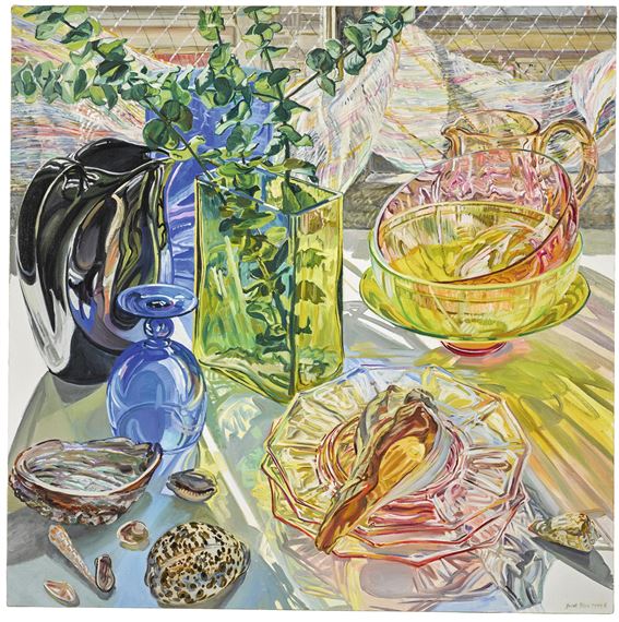 Janet Fish | GLASS AND SHELLS (1990) | MutualArt