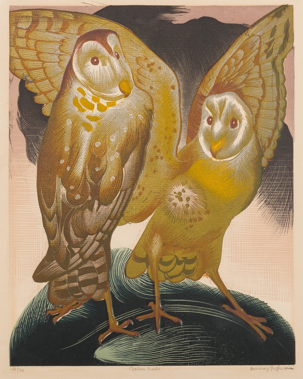 Vaughan Murray Griffin | Golden Owls (1951) | MutualArt