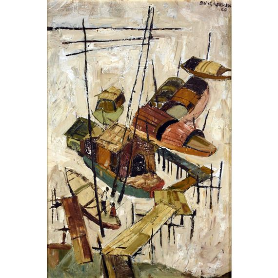 Ben Cabrera | Untitled (Sampans) (1964) | MutualArt