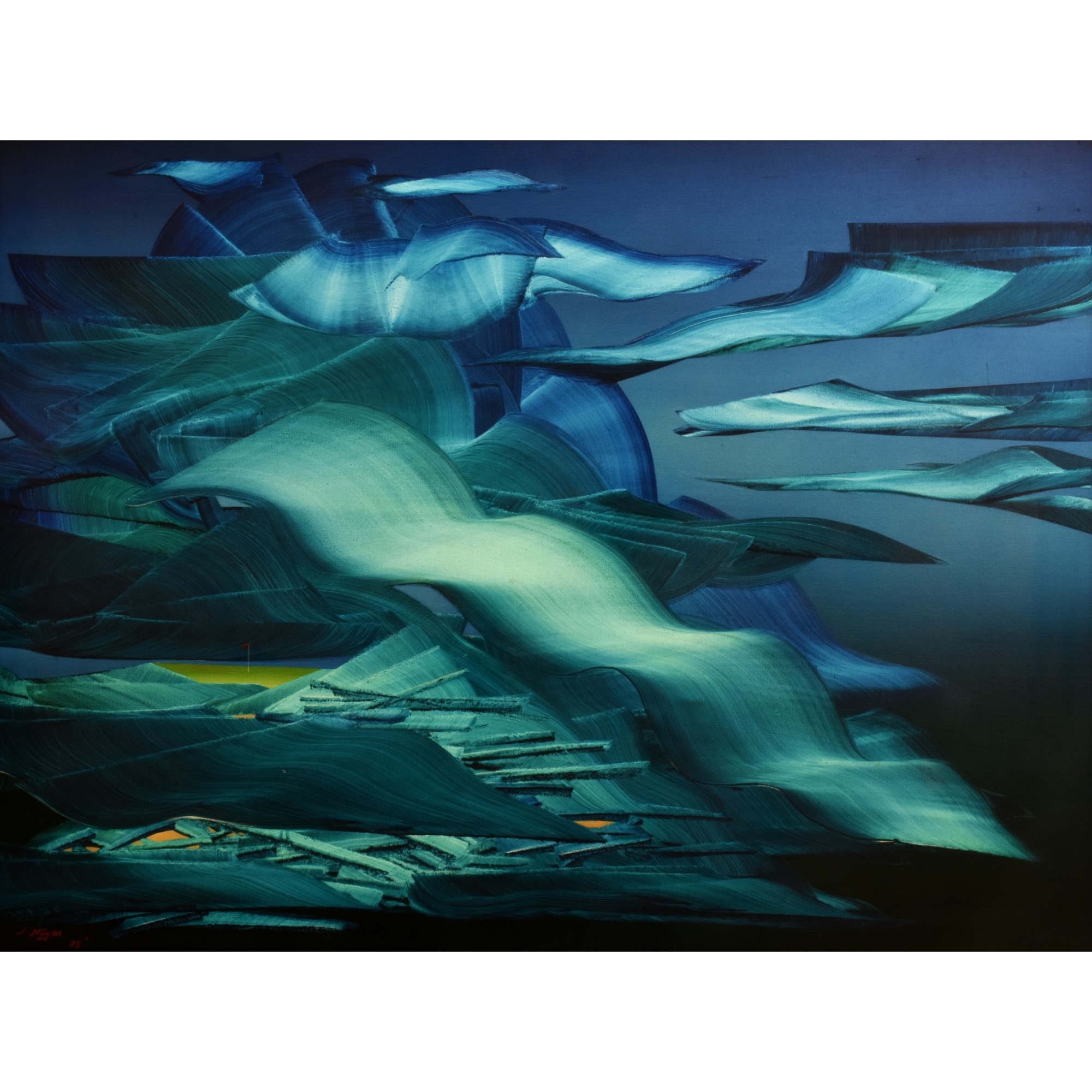 Justin Nuyda | Blue Tagaytay (1988) | MutualArt