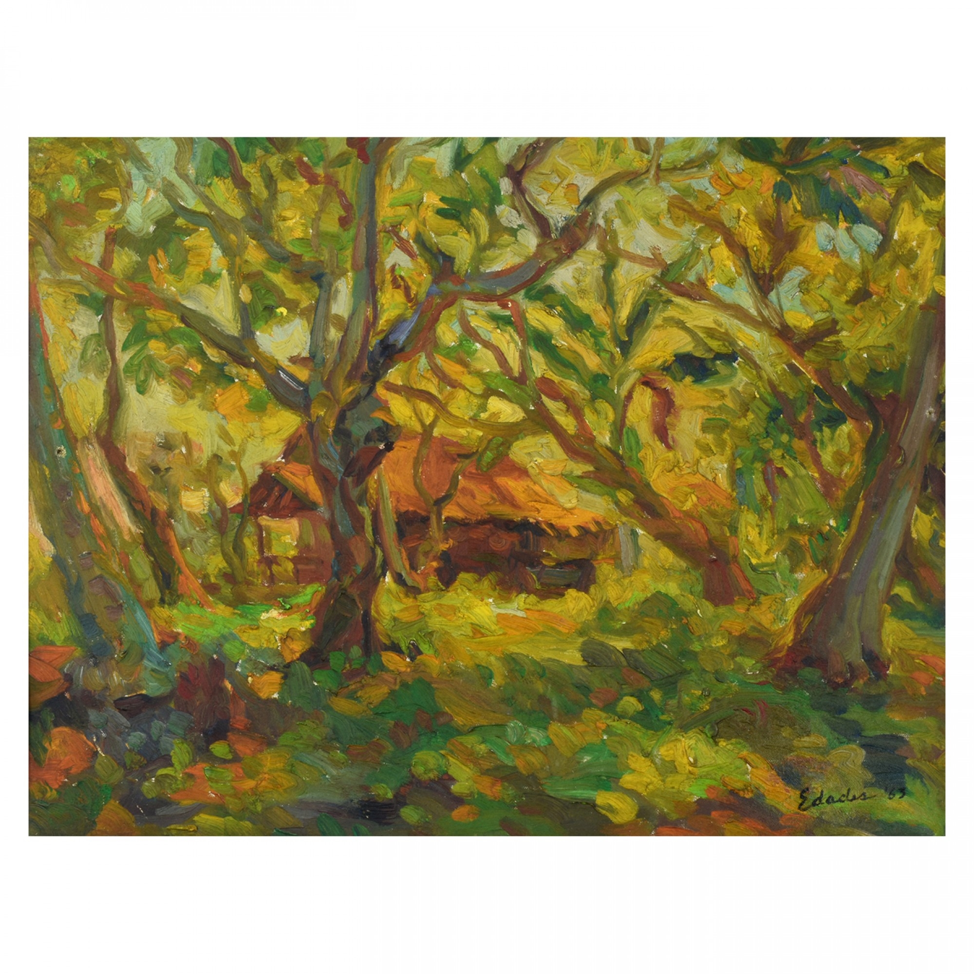 Victorio Edades | House Under Shady Trees (1963) | MutualArt