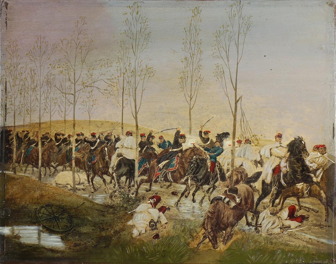 Jean-Louis-Ernest Meissonier | 2 works: Military Subjects of Cavalry ...