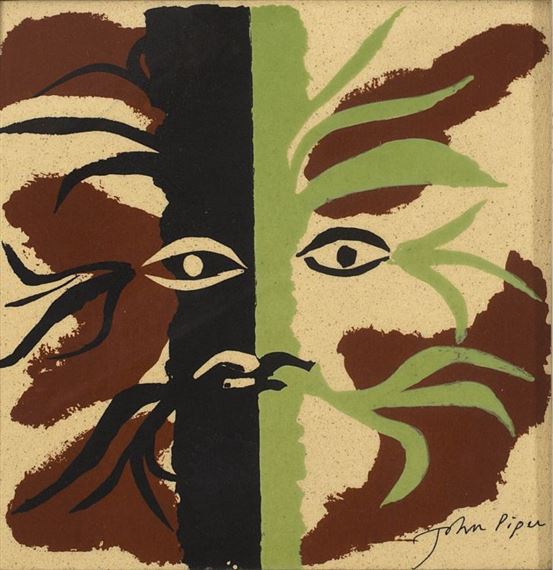John Piper | Foliate Face | MutualArt