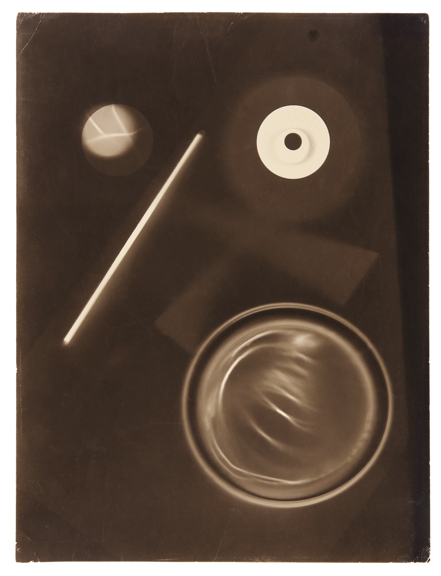László Moholy-Nagy | UNTITLED (PHOTOGRAM WITH CIRCULAR SHAPES AND ...