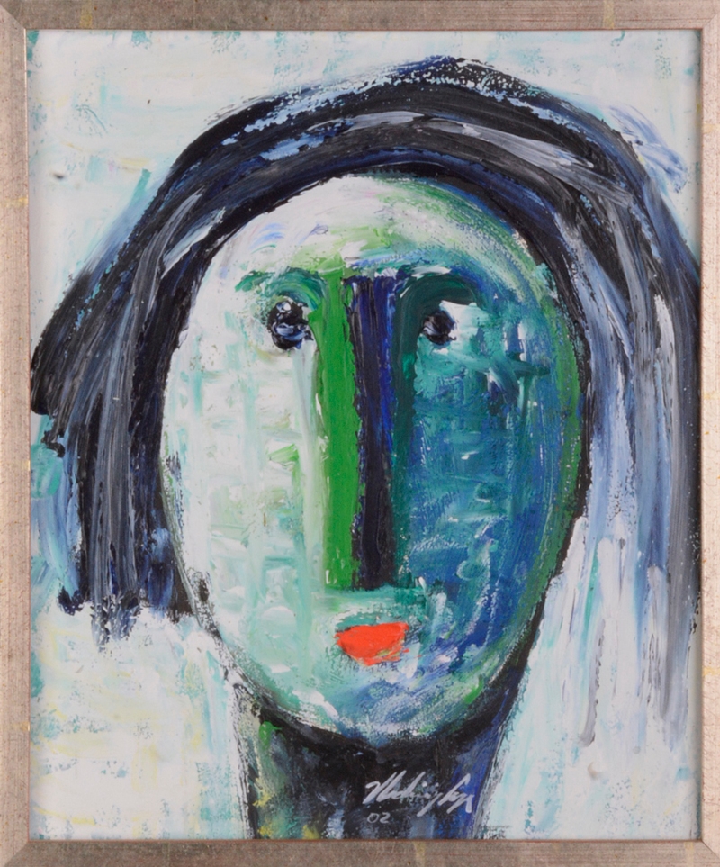 Vladimir Cora | PROFILE IN BLUE AND GREEN (2002) | MutualArt