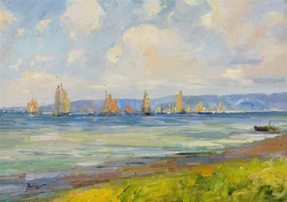 Henry Stephens Eddy | Impressionist Maritime O/B Painting | MutualArt