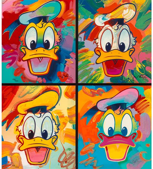 Peter Max | Disney Suite: Donald Duck (Group of Four) | MutualArt