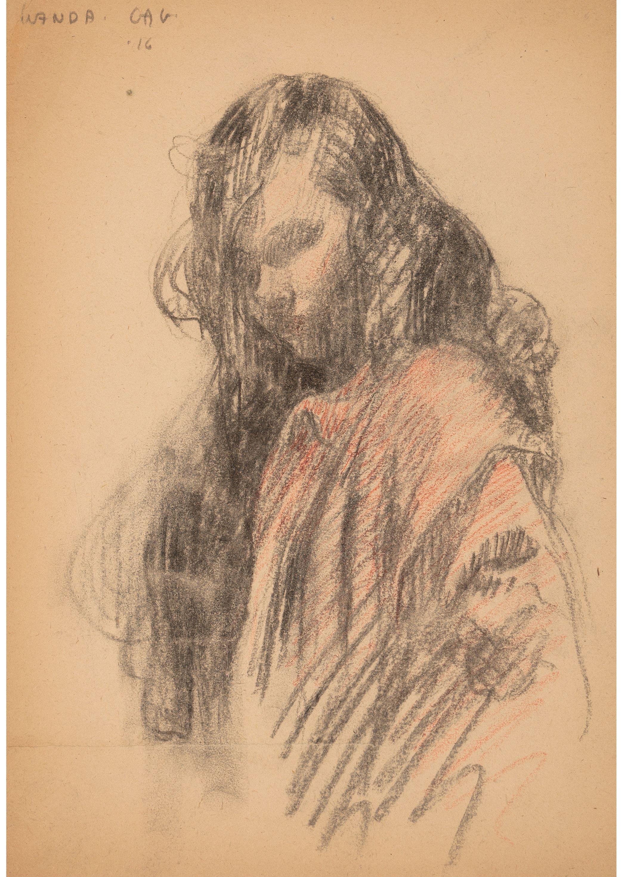 Wanda Gág | Portrait of Girl (1916) | MutualArt
