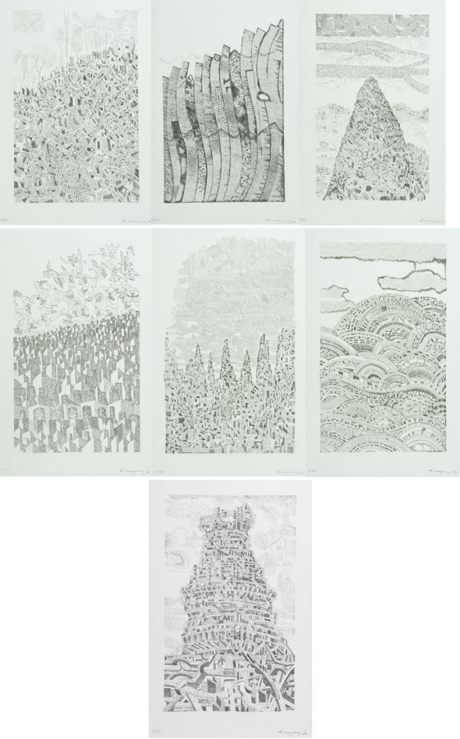 Alberto Longoni | Il volto della città (1970) | MutualArt