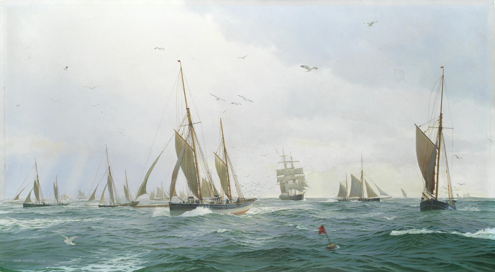 Mark Richard Myers | Racing yachts off Brixham | MutualArt