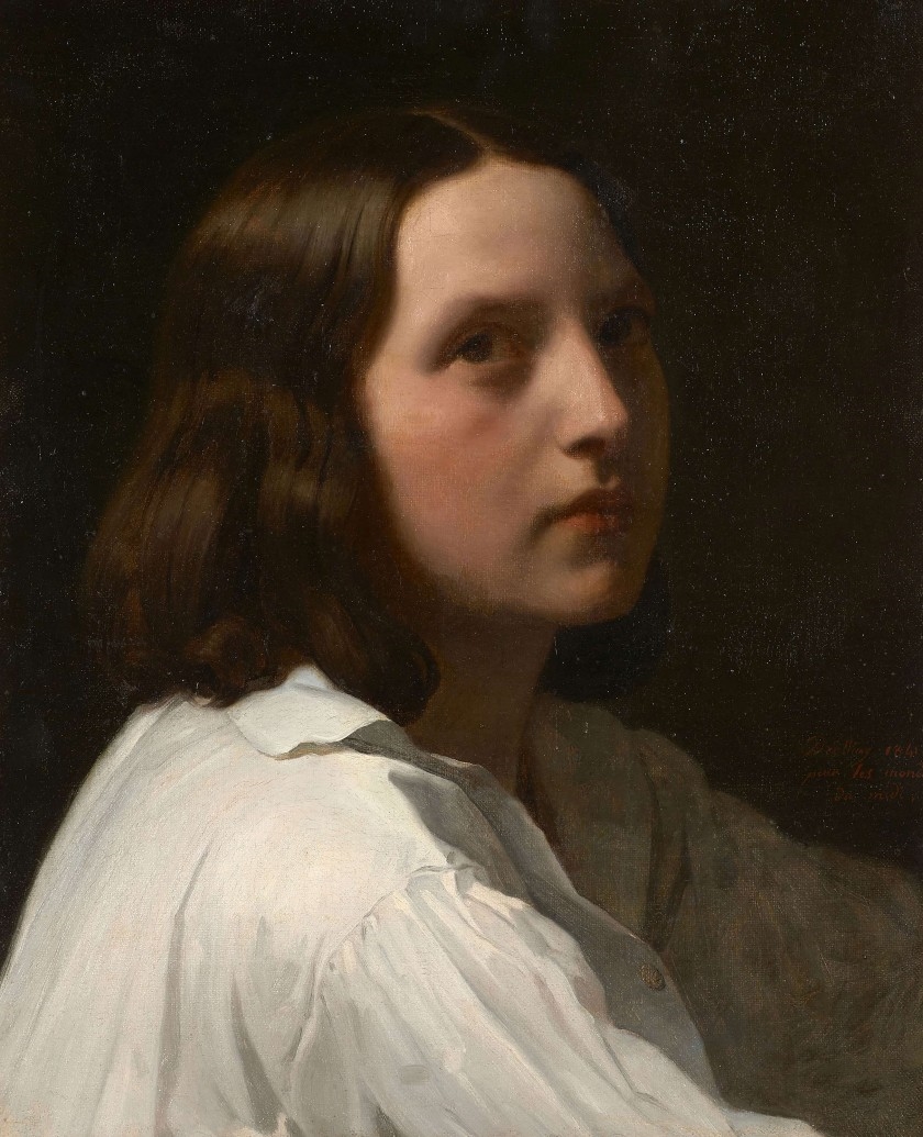 Michel-Martin Drolling | A Lady with Roses and Lorgnette in a Park ...