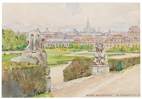 Rudolf Preuss | Motifs from Vienna (1910s) | MutualArt