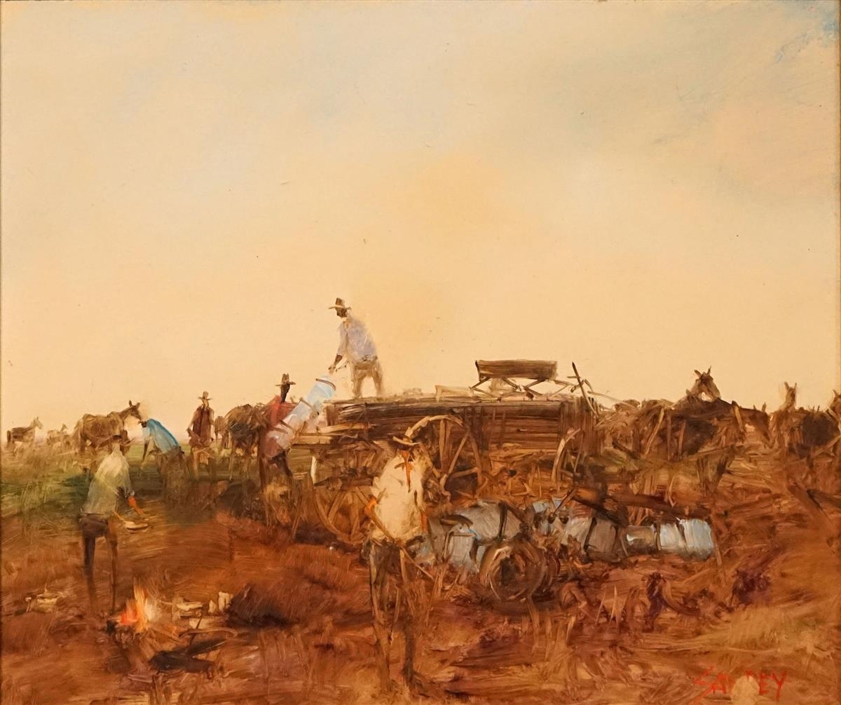 Hugh Sawrey | Packing Up (The Drover's Camp) | MutualArt
