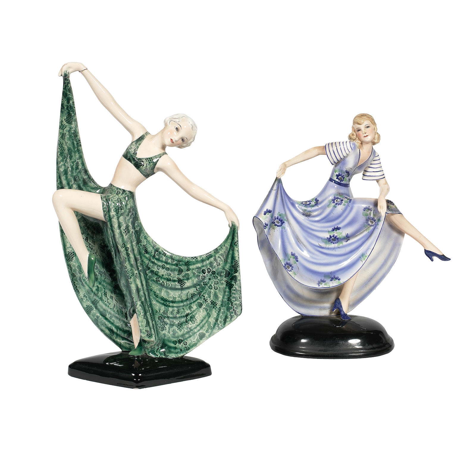 Friedrich Siegfried Goldscheider | TWO GOLDSCHEIDER ART DECO CERAMIC ...