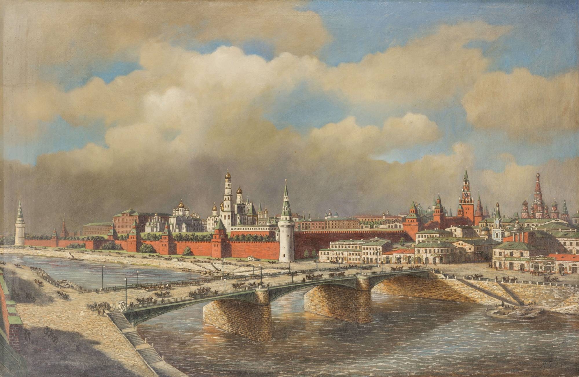 Russian School, 20th Century | Extraordinary large Hall Painting of Karl Marx (1818-1883) in ...