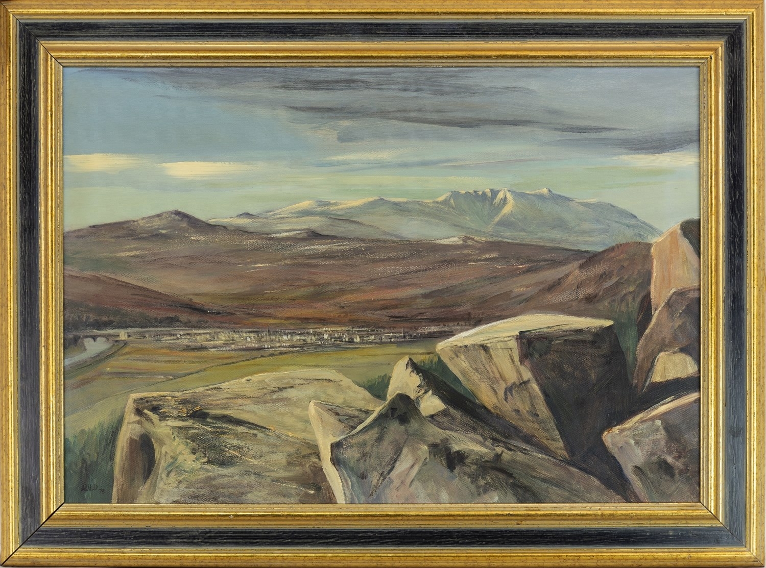 Eric Auld | THE SUN ON SNOW LOCH MAGAR | MutualArt