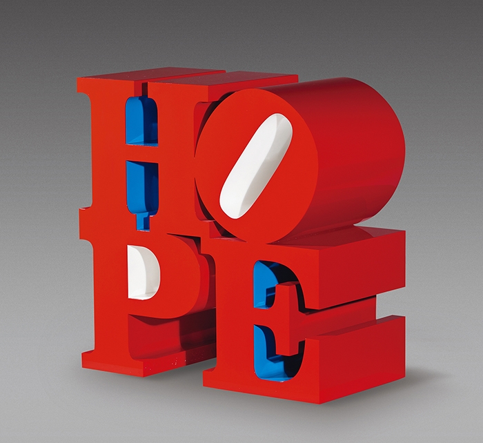 Robert Indiana | Hope (Red-Blue) (2009) | MutualArt