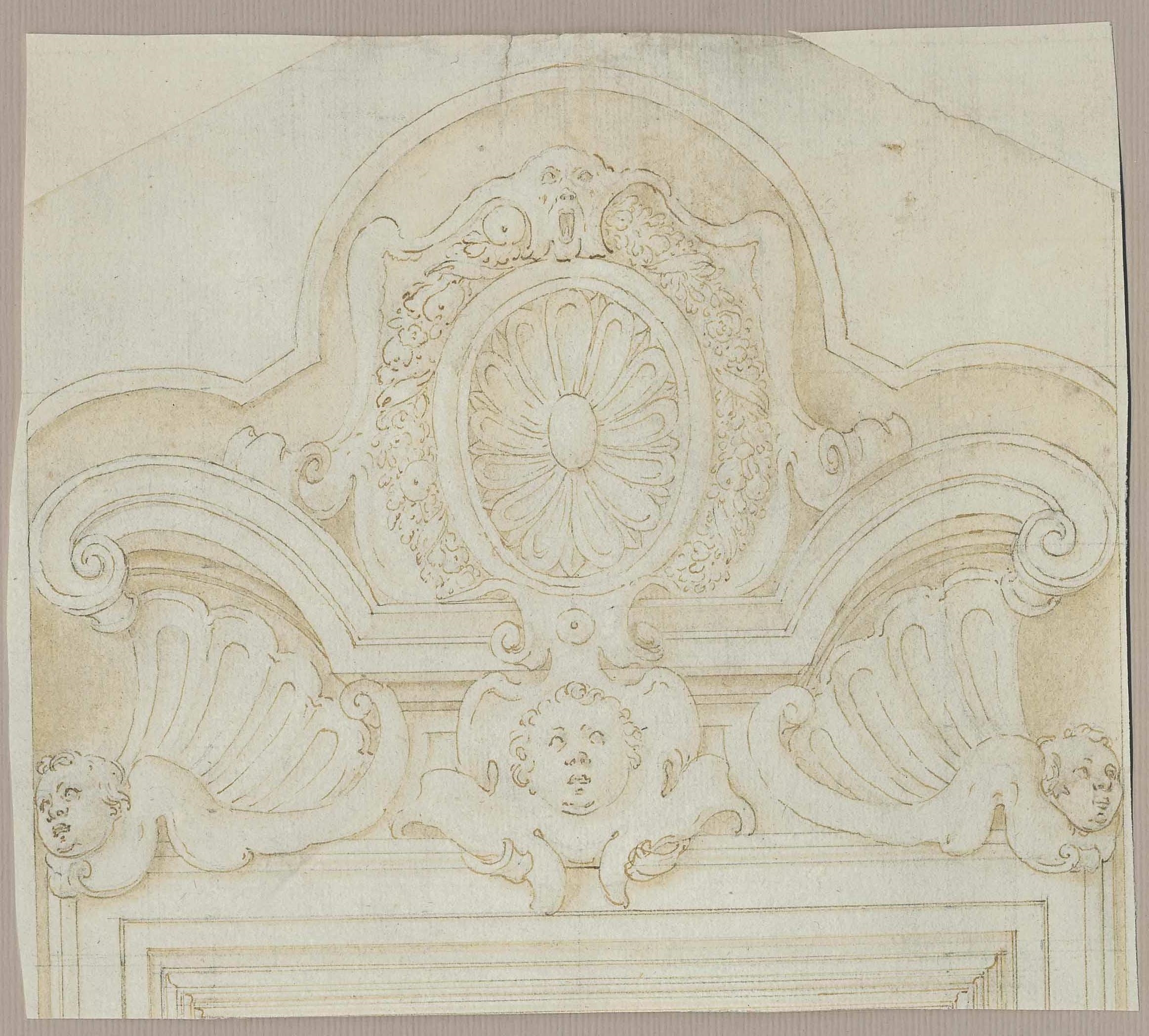 Genoese School, 17th Century | Study For Architectural Decoration ...