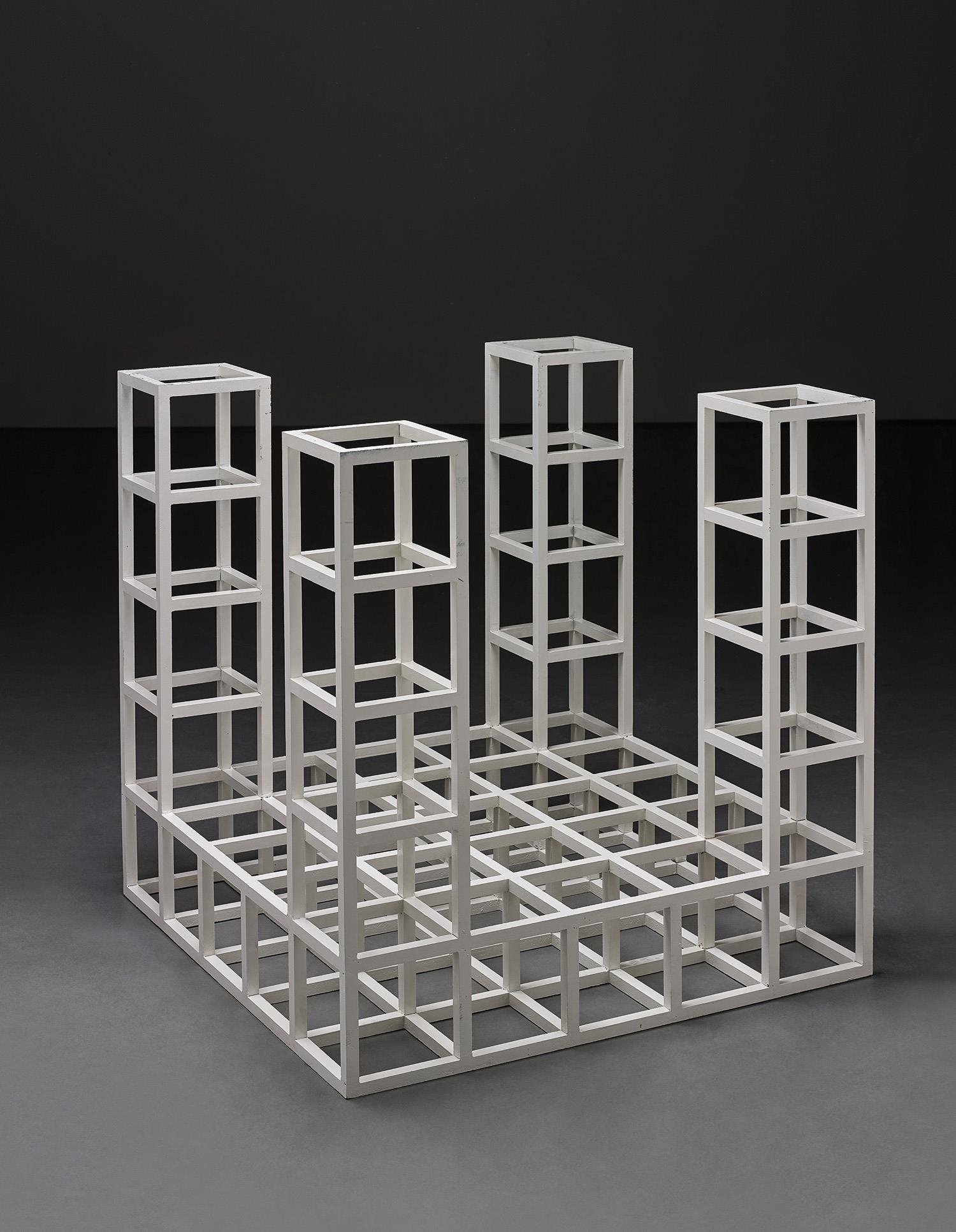 Sol LeWitt | Cube Structure Based on Five Modules (Circa 1971) | MutualArt