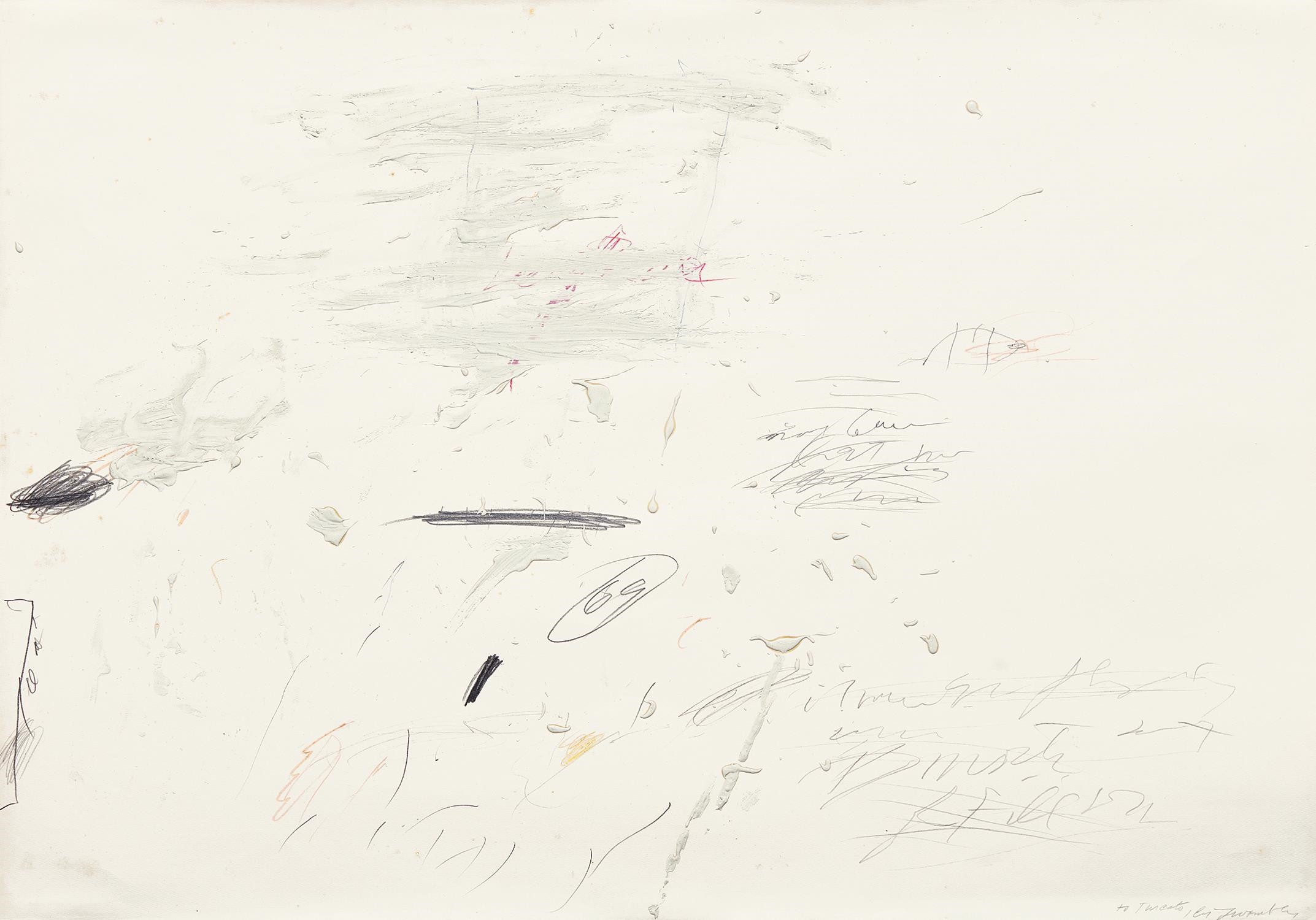 Cy Twombly | Sperlonga drawing (1959) | MutualArt