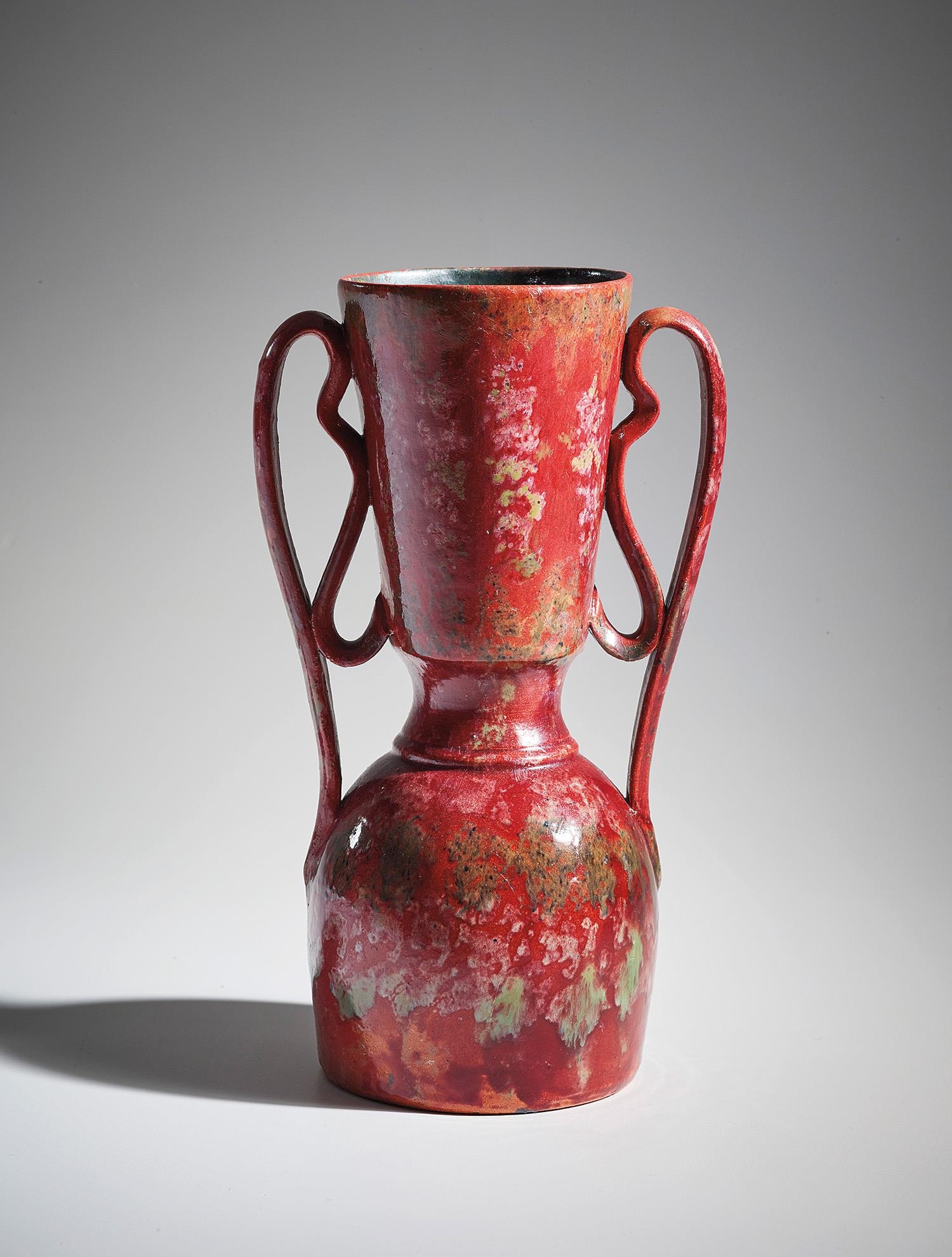George Ohr | Tall two-handled vase (Circa 1895) | MutualArt