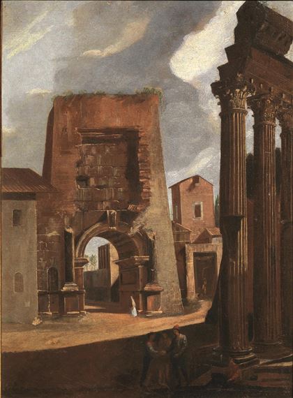 Niccolo Codazzi | VIEW OF ROME WITH THE ARCH OF TITUS | MutualArt