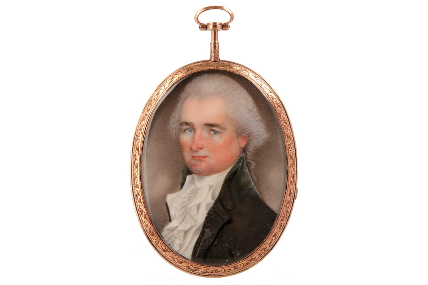 Samuel Andrews | Portrait miniature of a gentleman | MutualArt