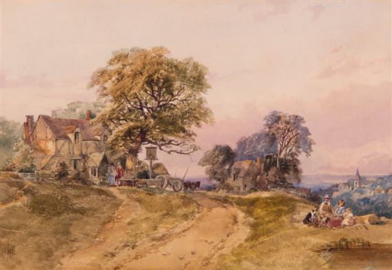 Henry Jutsum | Landscape in Devon (1850) | MutualArt