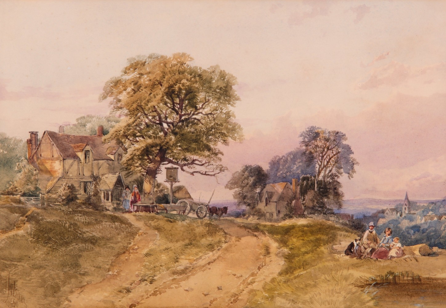 Henry Jutsum | Landscape in Devon (1850) | MutualArt