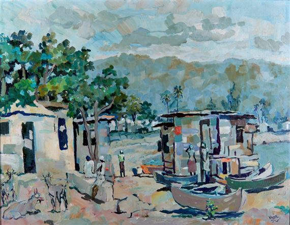 Albert Huie | View of the Royal Jamaica Yacht Club | MutualArt