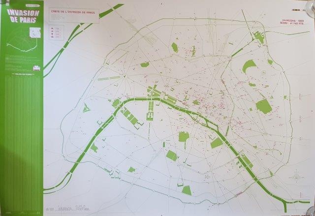 Space Invader | Map of Paris (2011) | MutualArt