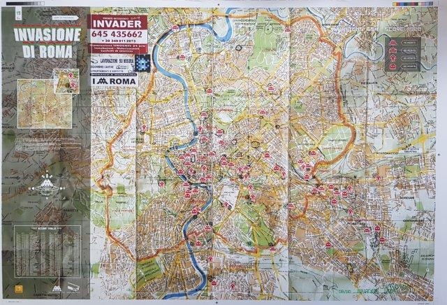 Space Invader | Map of Roma | MutualArt