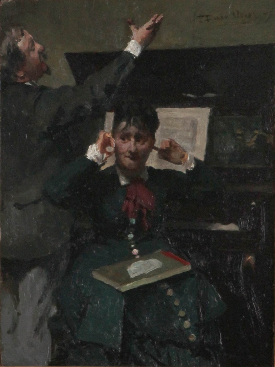 David Oyens | The bad singer (1878) | MutualArt
