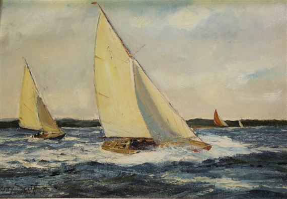 Henry Scott | 2 WORKS; YACHTS RACING | MutualArt