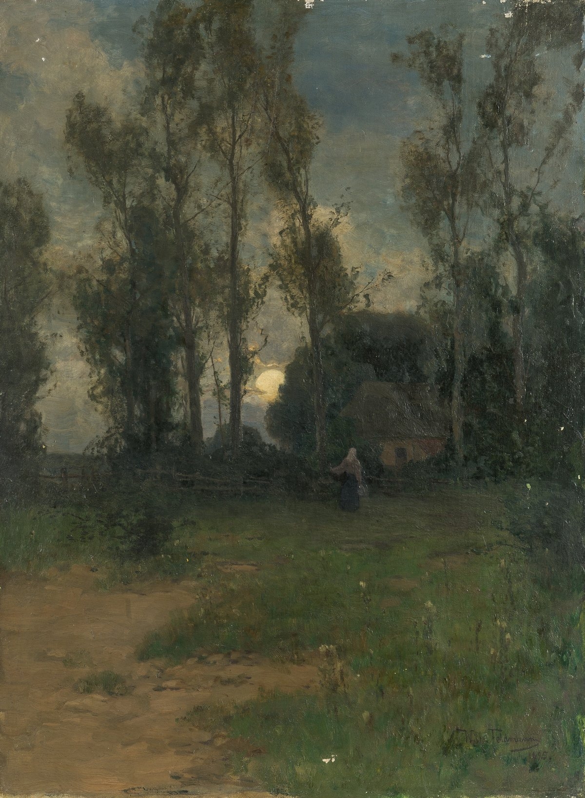 Wilhelm Feldmann | Mondaufgang. (1895) | MutualArt