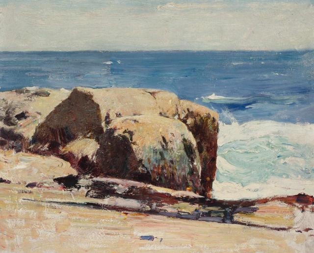 Emil Carlsen | Cliff and Sea, Ogunquit | MutualArt