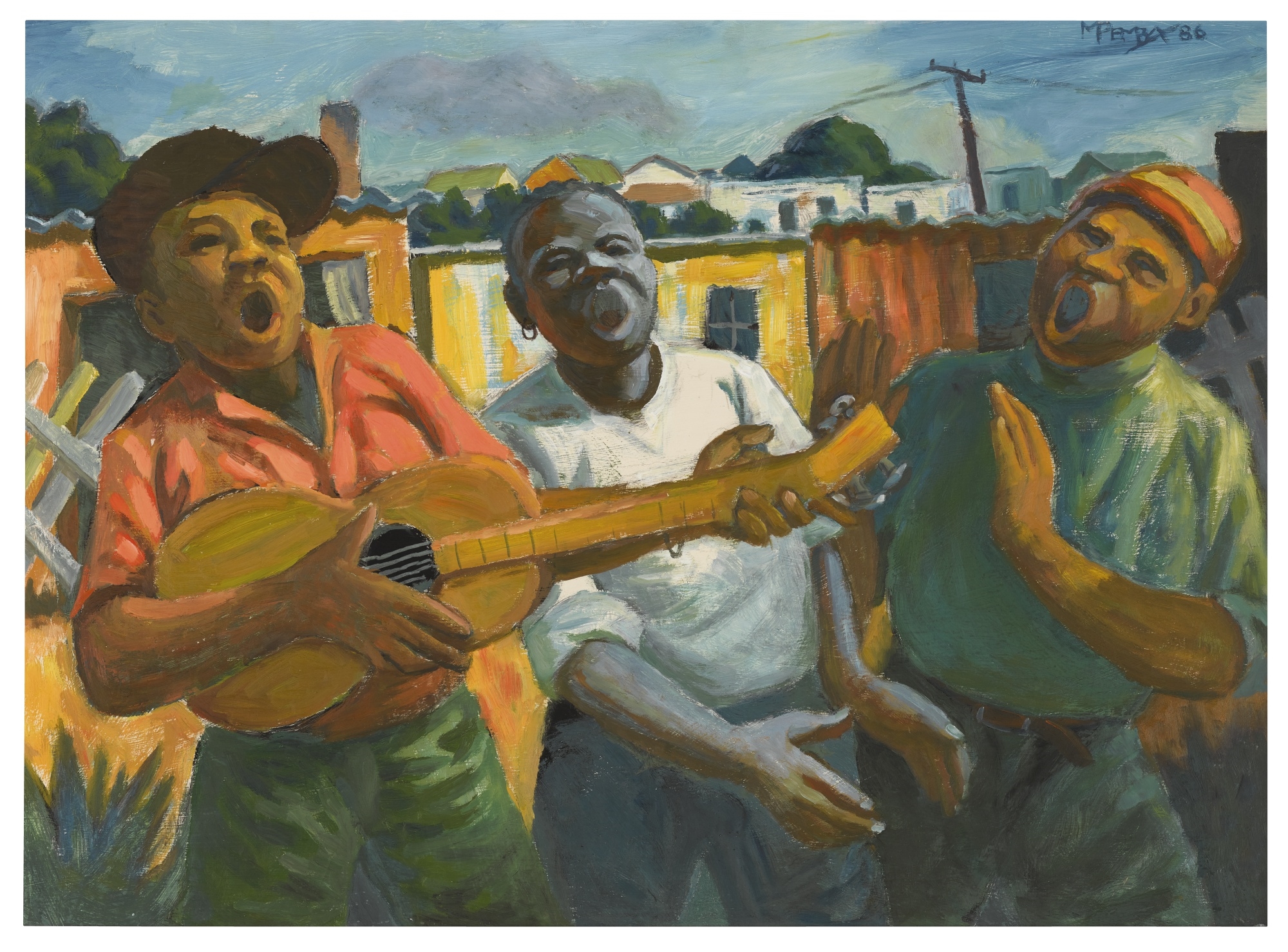 George Pemba | Three Singers (1986) | MutualArt
